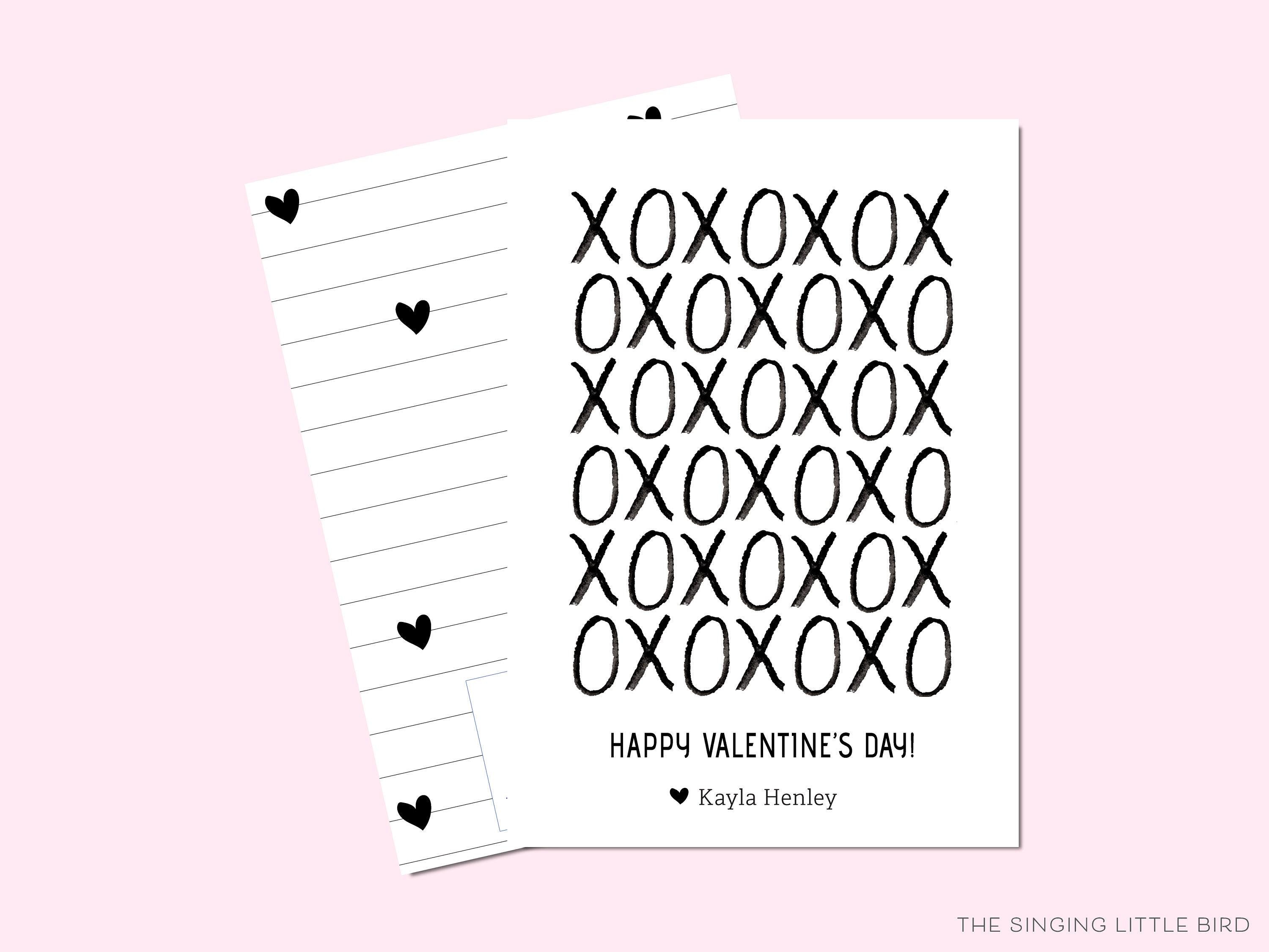 XOXO Valentine Cards for Kids | Classroom Exchange - Etsy