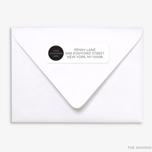 Custom Design Return Address Labels PRINTED | White Matte Address ...
