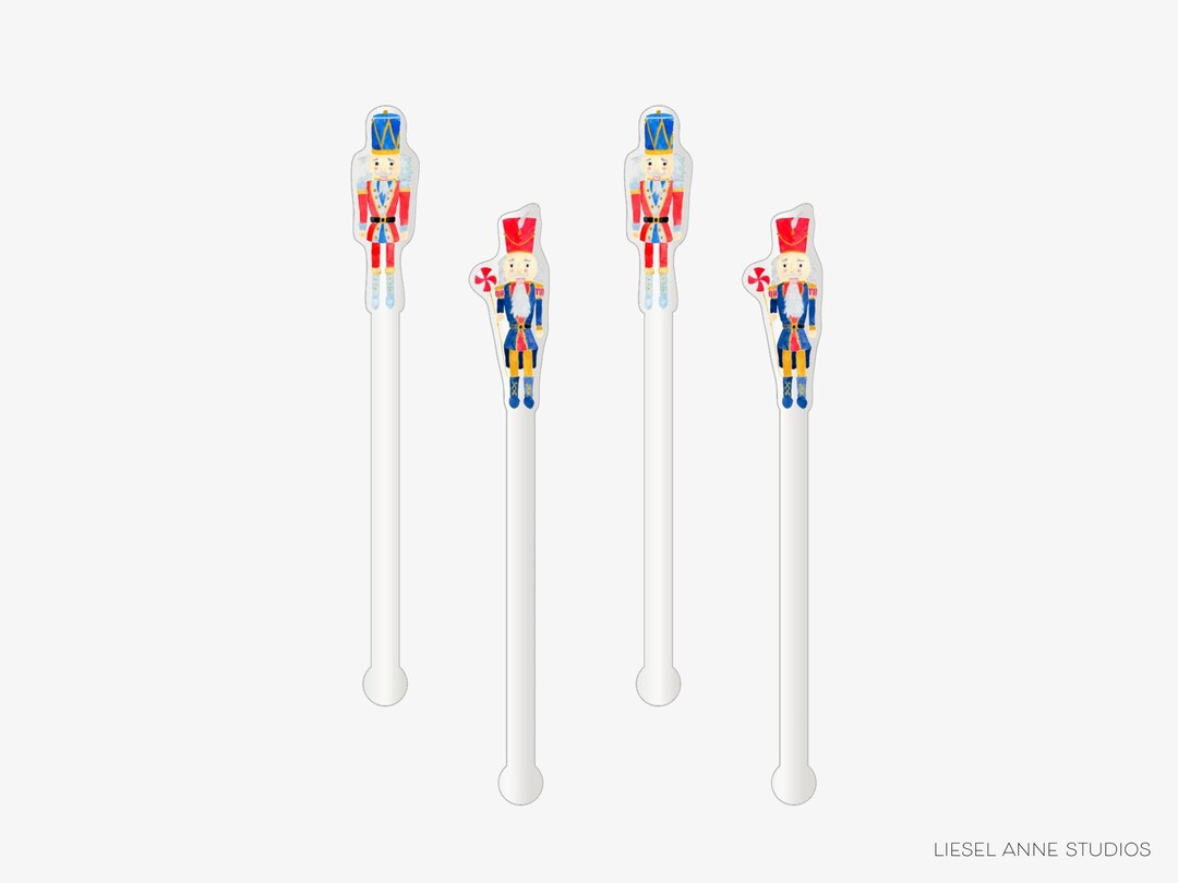 Nutcracker Stir Sticks | Christmas Drink Stirrers | Reusable Festive ...