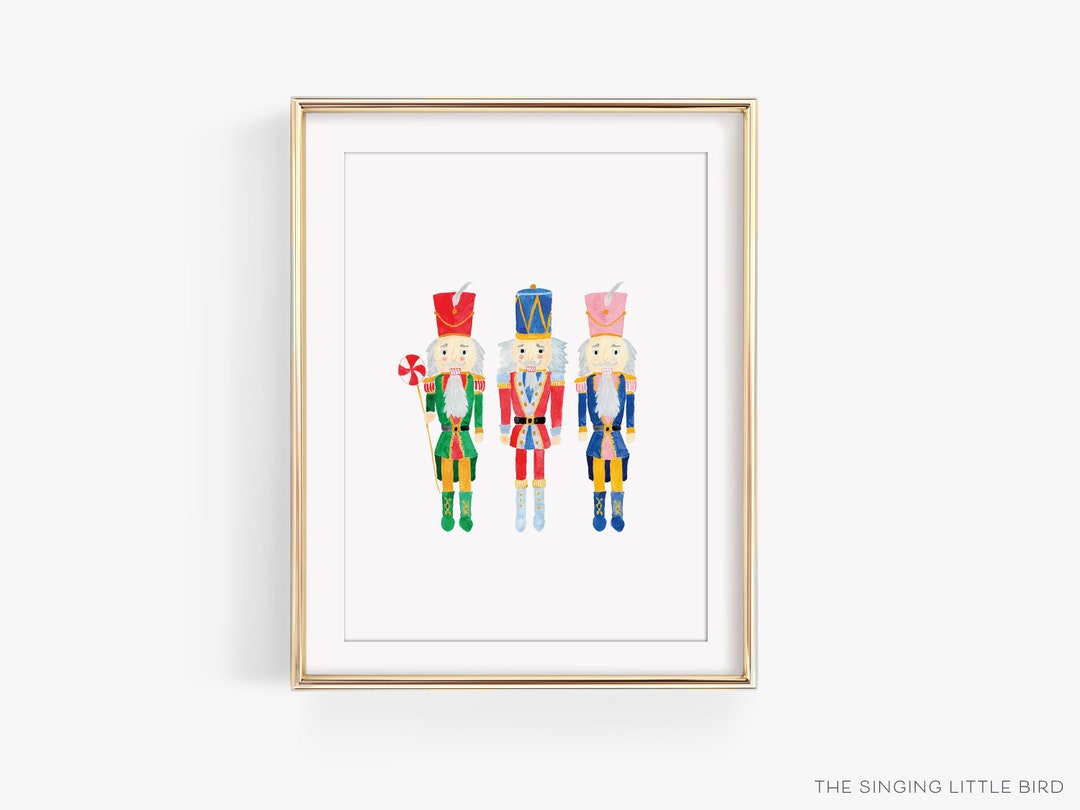Nutcracker Watercolor Print | Hand Painted Christmas Art | Artwork ...