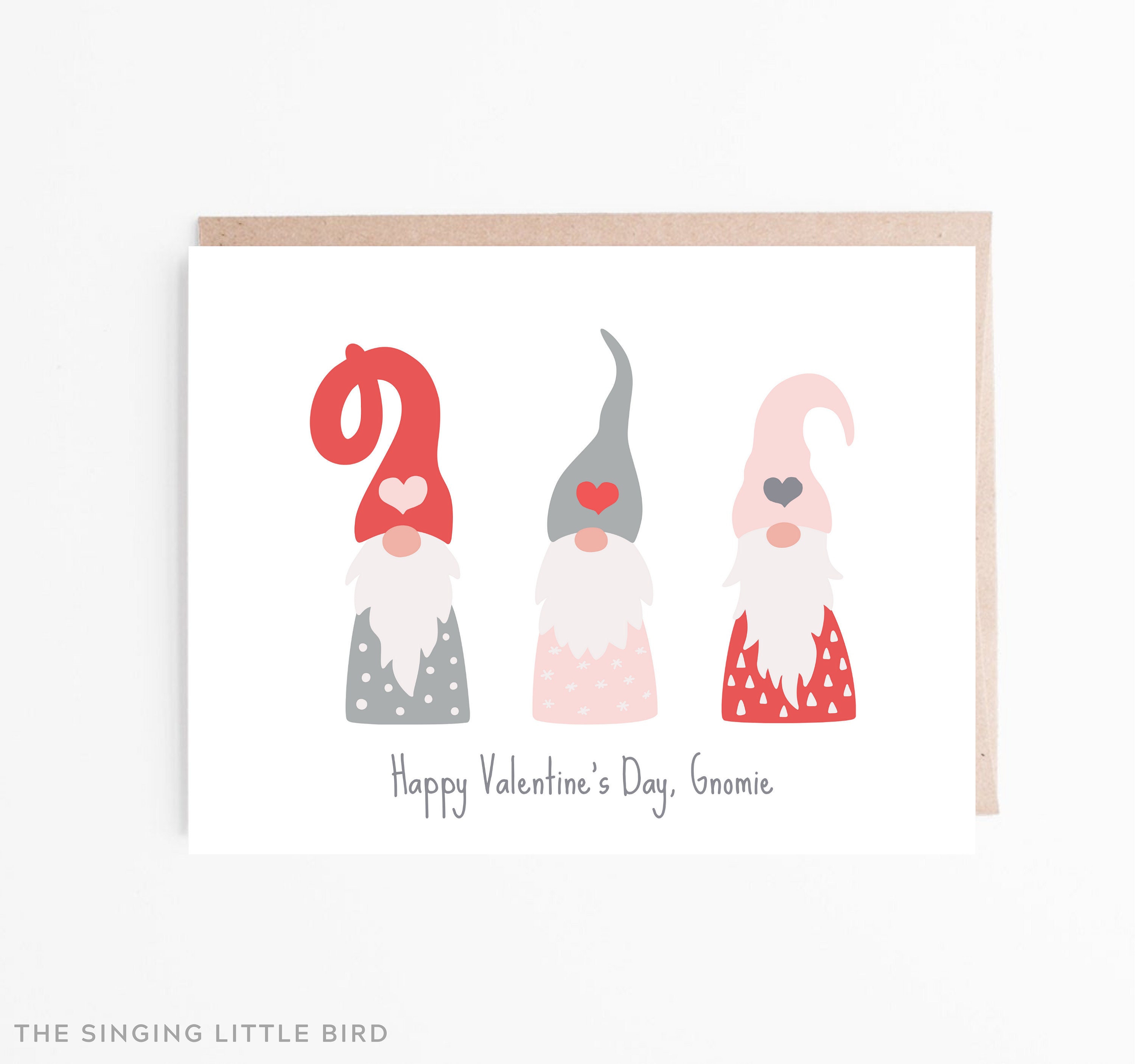 Gnome Valentine's Day Card for Friend / Happy | Etsy