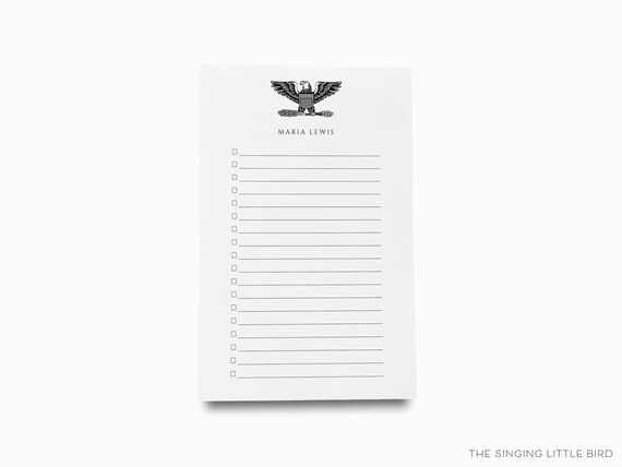 Captain Colonel Personalized Notepad Military Pad Armed | Etsy
