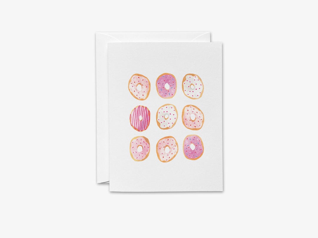 Donut Greeting Cards | Sweet Treat Note Cards | Doughnut Lovers | Donut ...