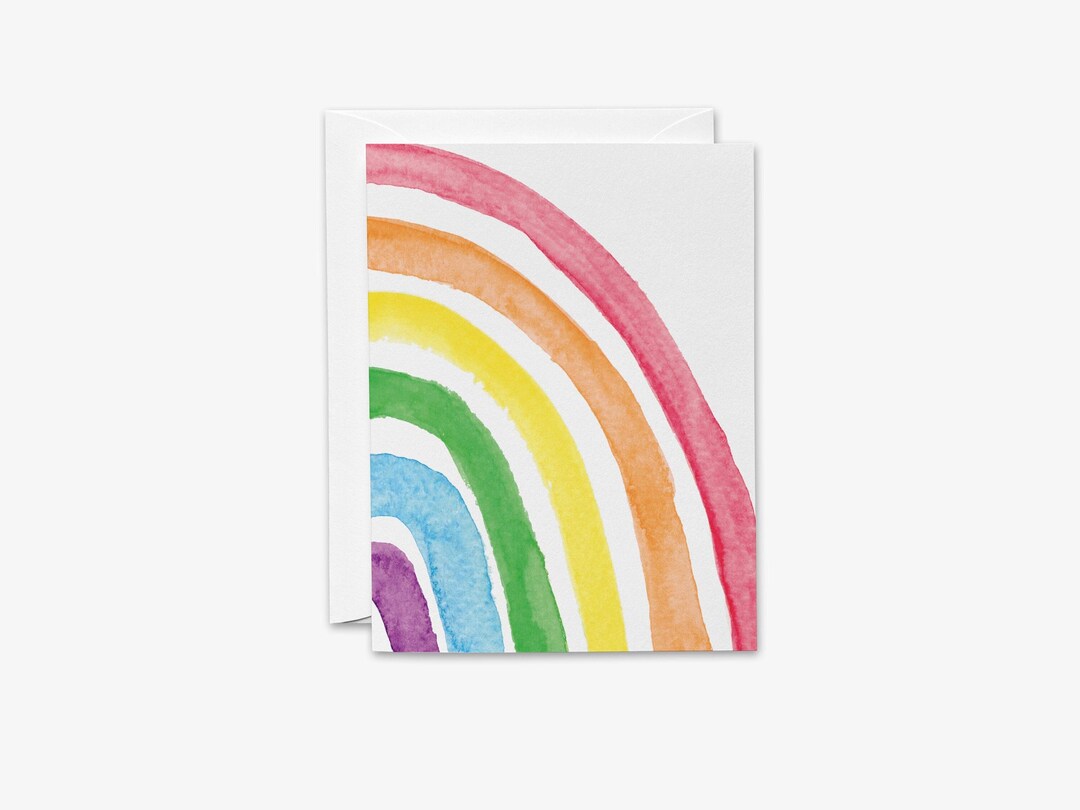 Bright Rainbow Greeting Cards | Rainbow Blank Cards | Colorful Rainbow ...