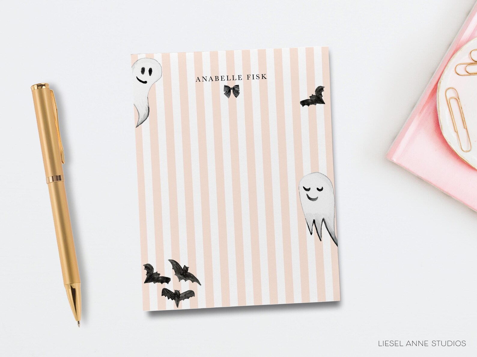 Spooky Halloween Notepad | Bats Jack-o-lantern Ghost Notepad Set | Fall ...