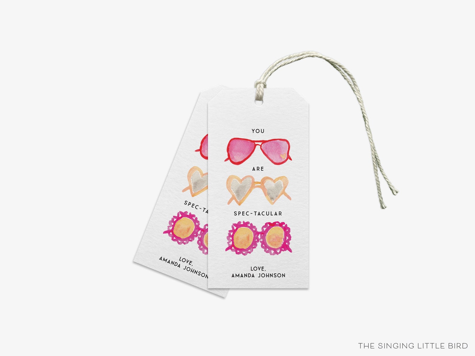 Heart Sunglasses Tags Summer Party Favor Tag Sunglasses - Etsy