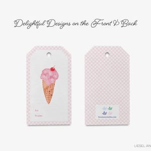 Ice Cream Gift Tags Set [sets of 8] | Ice Cream Gift Tag | Summer ...