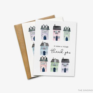 It Takes A Village Card | Thank You Card | Teacher Card | Babysitter ...