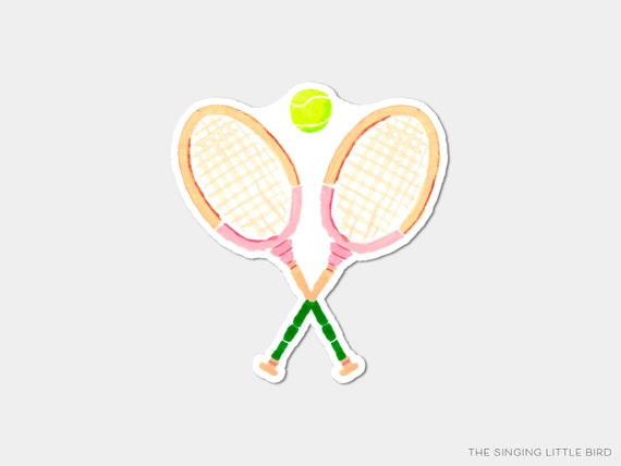 Tennis Vinyl Sticker Watercolor Tennis Lover Decal Sticker - Etsy