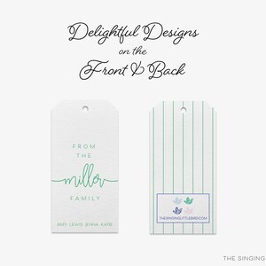 Personalized Gift Tags for Families Family Gift Tag - Etsy