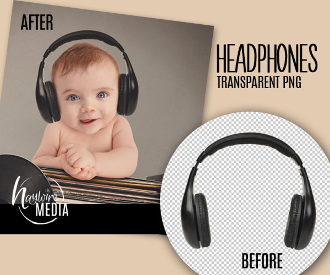 Photoshop Transparent PNG Overlay DJ Music Headphones for Fun ...