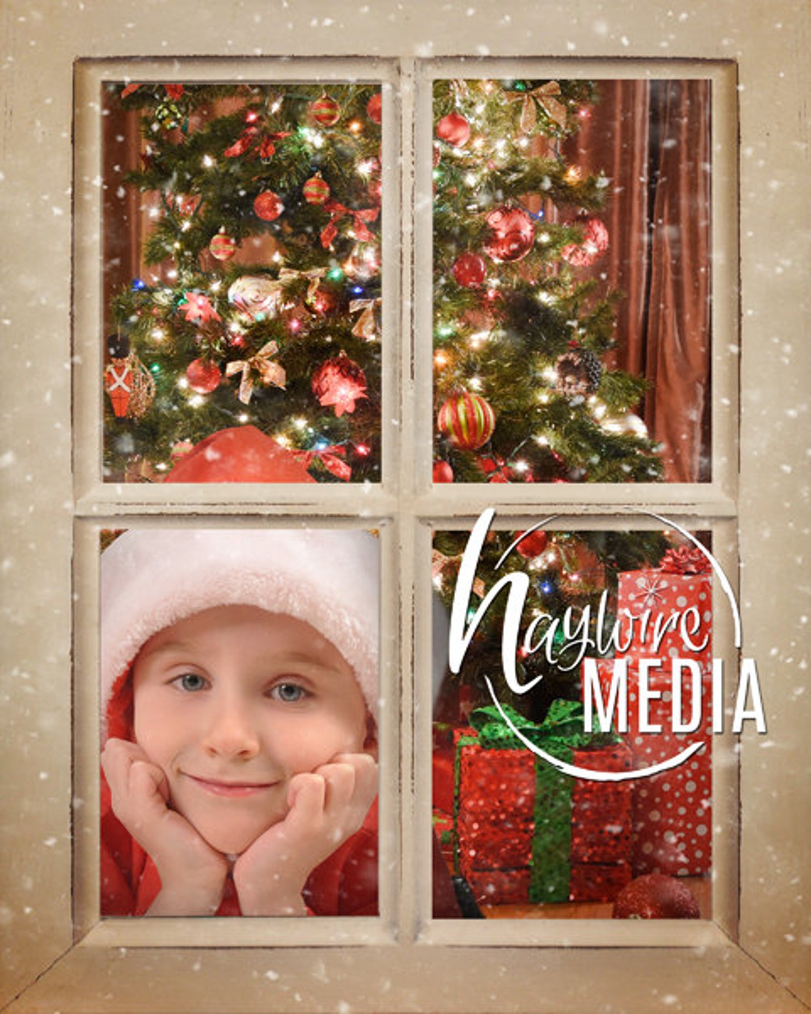 Baby Toddler Child Winter Window & Christmas Tree in - Etsy