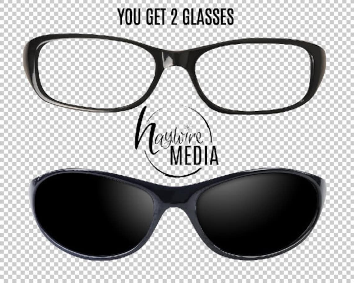 Photoshop Transparent PNG Overlay - Digital Glasses and Sunglasses ...