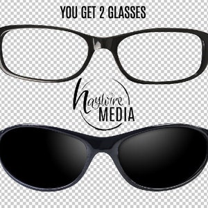 Photoshop Transparent PNG Overlay - Digital Glasses and Sunglasses ...