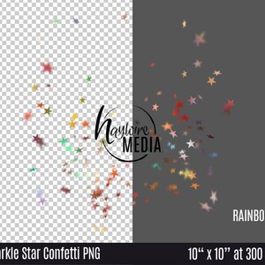 Digital Star Sparkles Photoshop Overlay - Star Confetti Dust Effect for ...