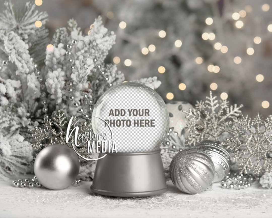 Family Christmas Winter Snow Globe PNG Template, Digital Photo Gift ...