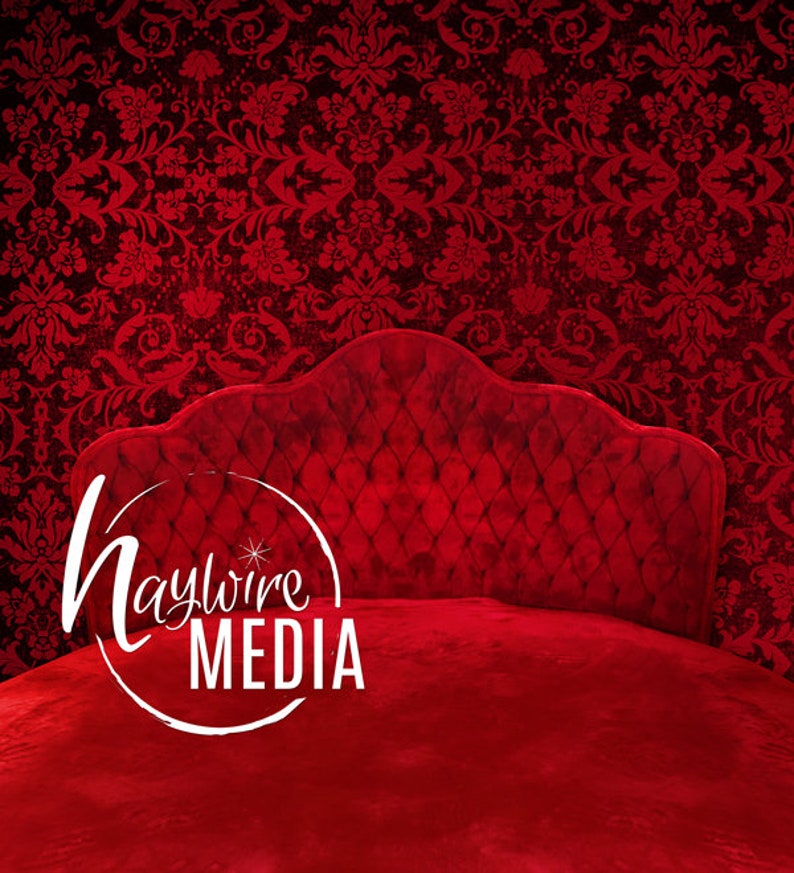 Red Couch Boudoir Photography Background JPG Digital Download - Etsy