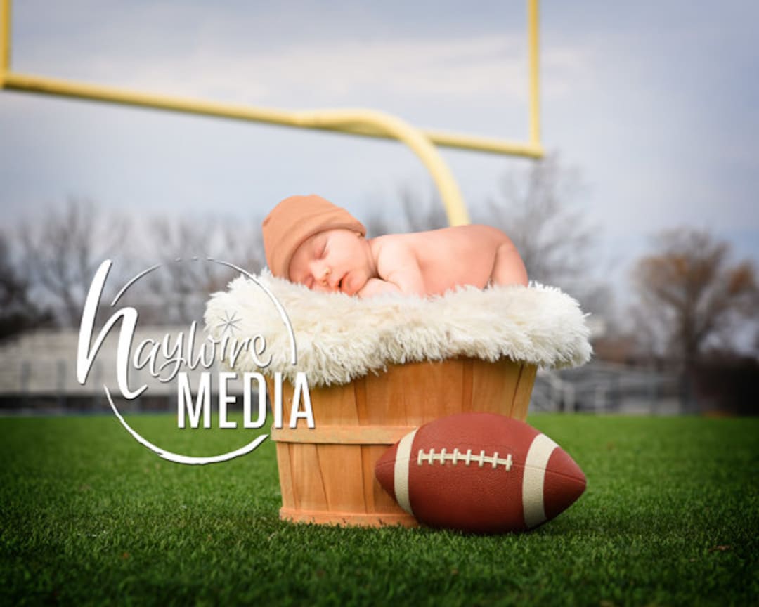 Baby Newborn Child Football Sport Portrait Digital Backdround for ...