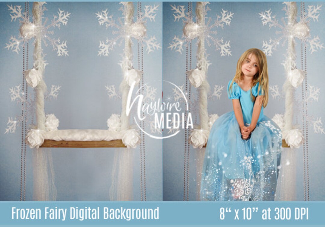 Frozen Princess Rope Swing Girl's Digital Backdrop, Photography ...