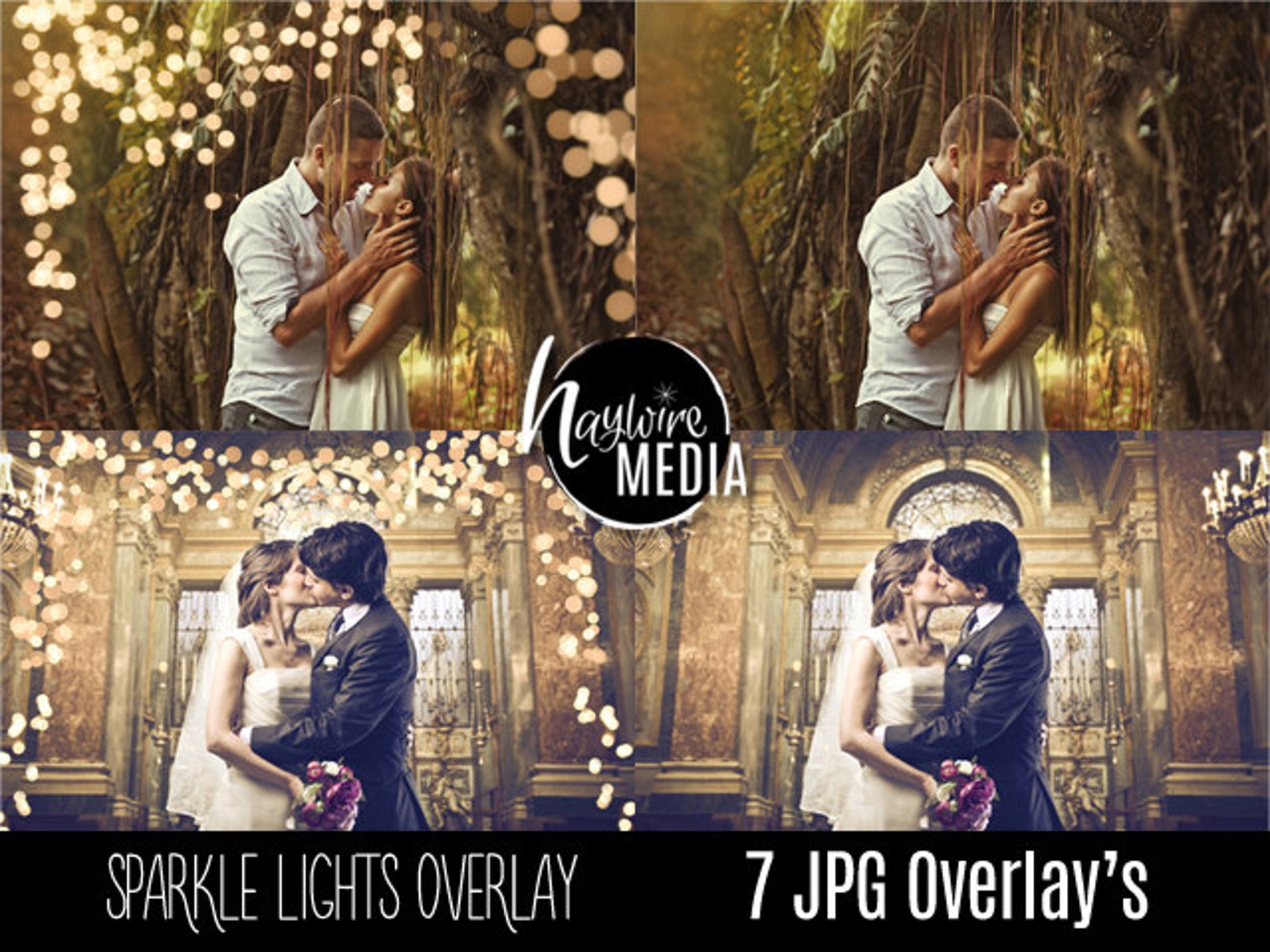 Digital Sparkles Photoshop Overlay - Bokeh Light Effect for ...