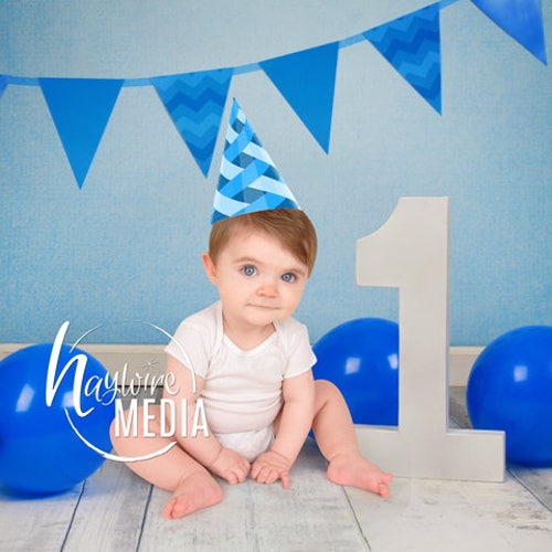 First Birthday Digital Backdrop One Year Digital Background - Etsy