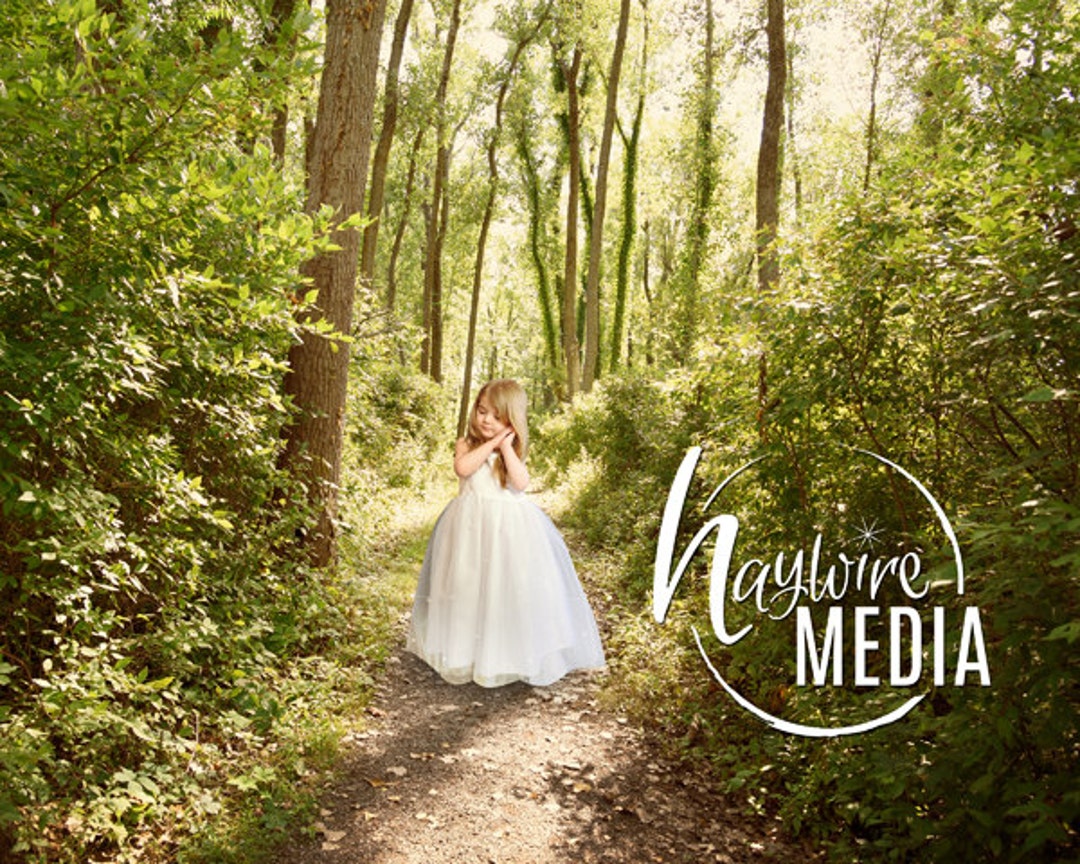 Beautiful Outdoor Nature Trail & Trees Spring Backdrop Scene - Digital ...