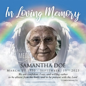 RIP Memorial Angel Wings Photo Template, Pet Loss, Infant Loss, Rest in ...