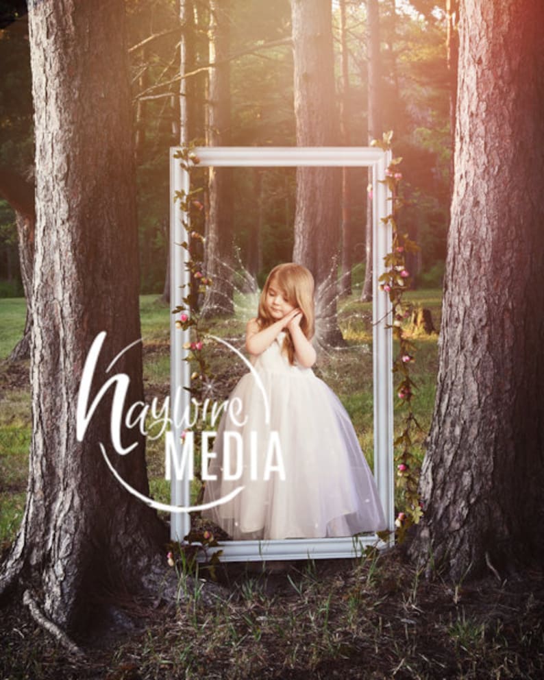 Enchanted Forest Photo Backdrop: Fairy Tale Frame Prop (digital ...