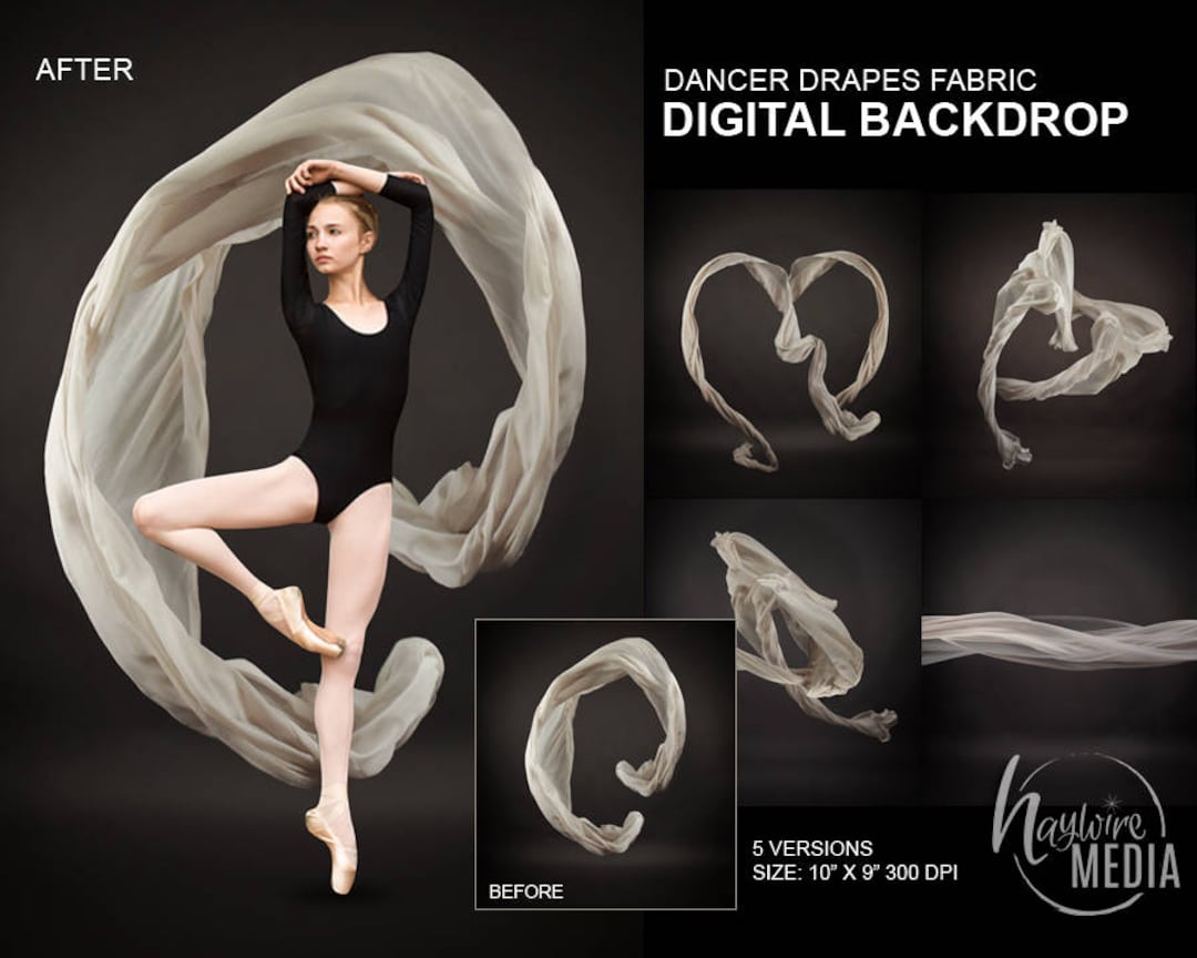 Ballet Dancer Fabric Drapes Digital Backdrop JPG Digital Download - Etsy