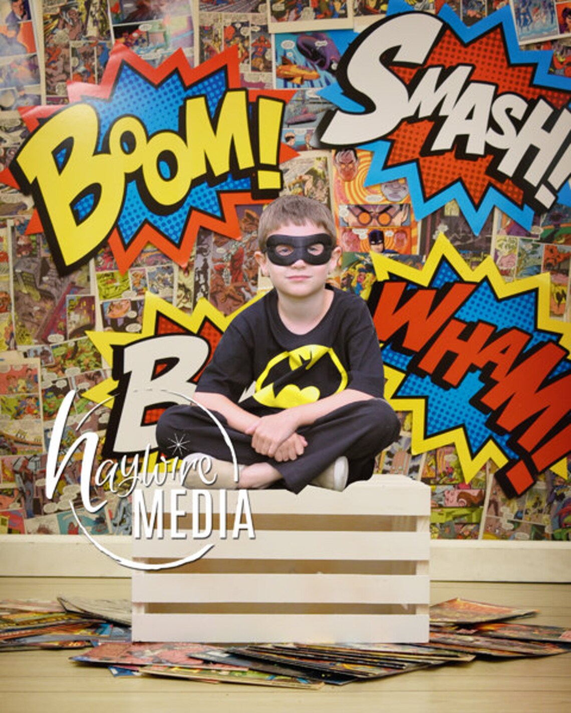 Boys Superhero Comic Book Studio Scene Backdrop Digital - Etsy