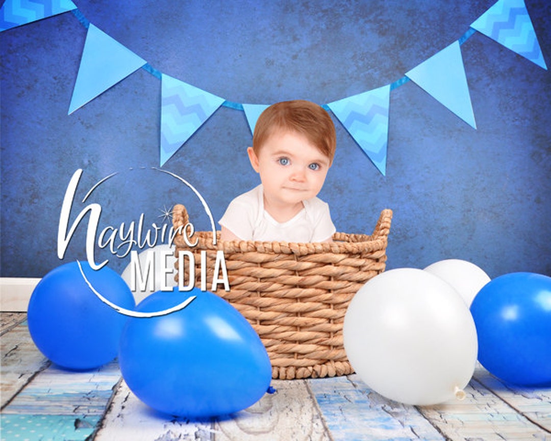Baby, Toddler, Child, Birthday Basket Photography Digital Backdrop ...