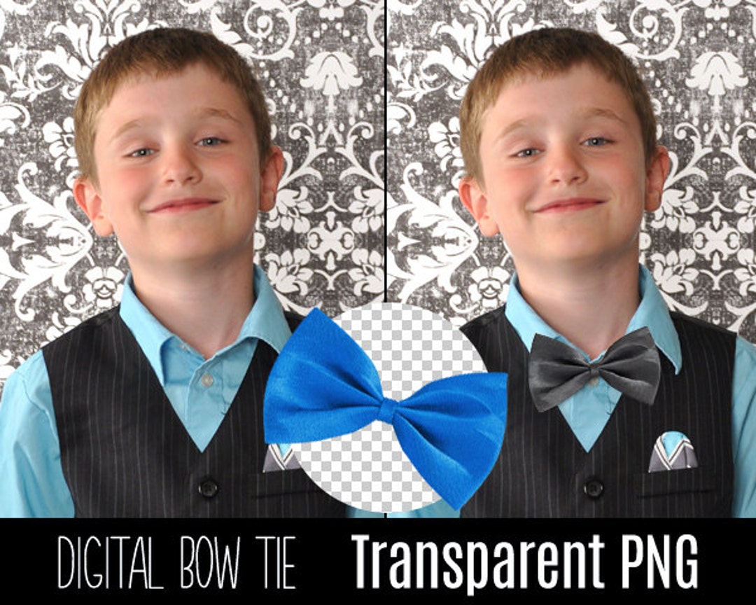 Transparent Bow Tie PNG Prop for Boy's Portrait - Digital Bowtie ...