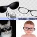 Photoshop Transparent PNG Overlay - Digital Glasses and Sunglasses ...