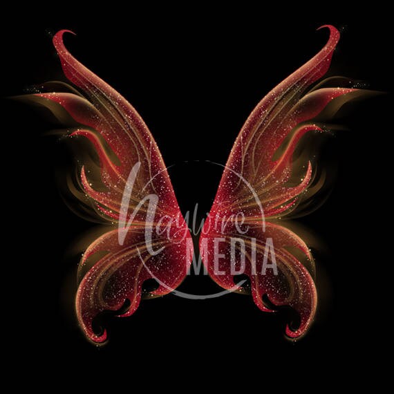 Red Fairy Wings Png