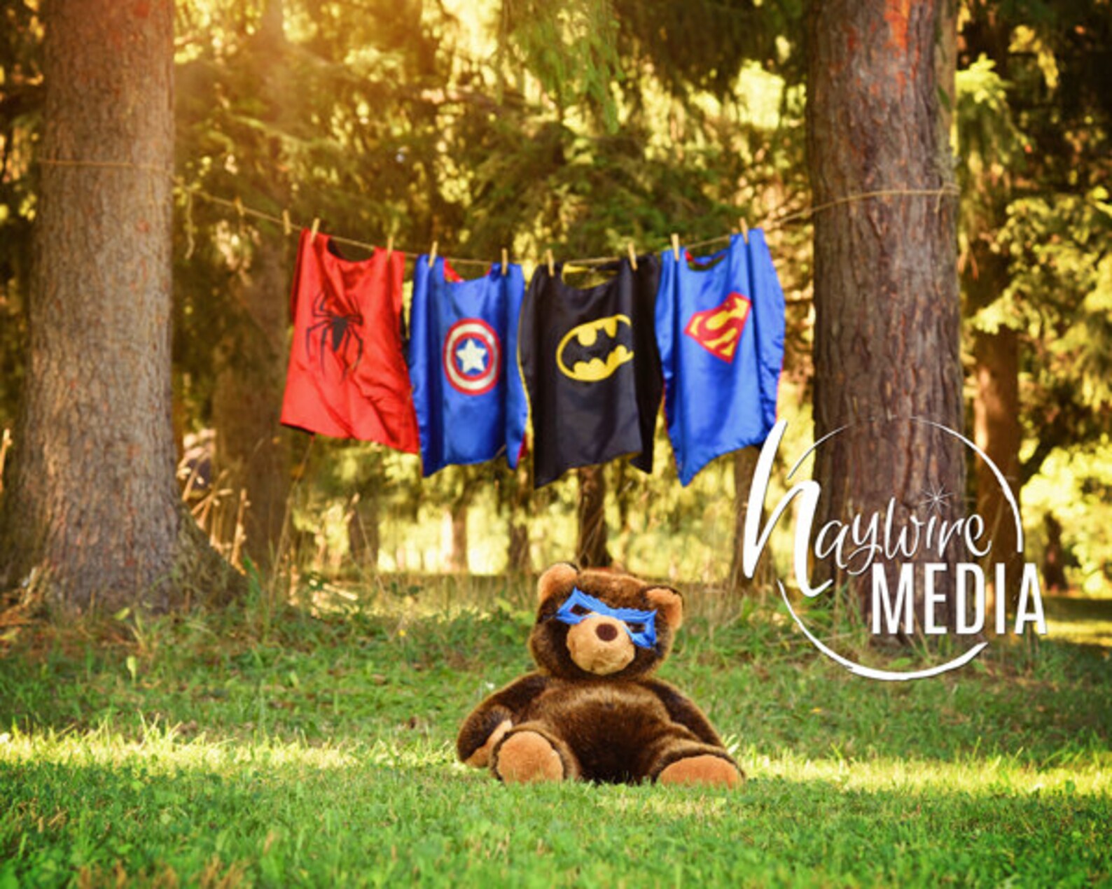 Boys Superhero Costume Dressup Clothesline Outdoor Scene - Etsy