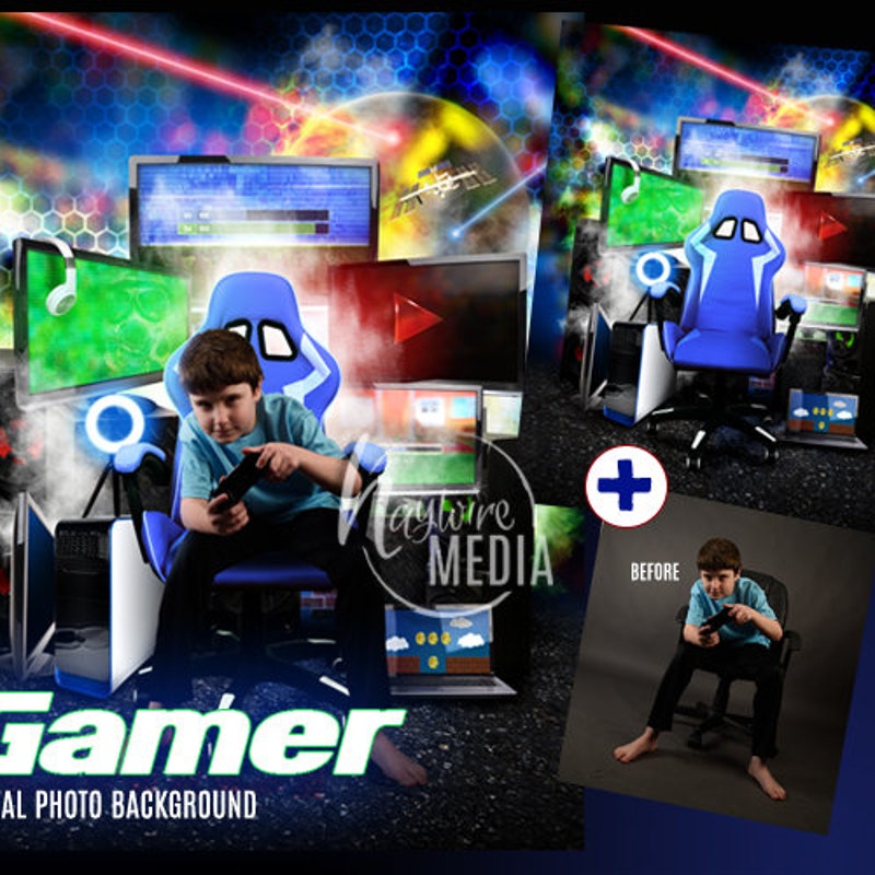 Gamer Backdrop - Etsy