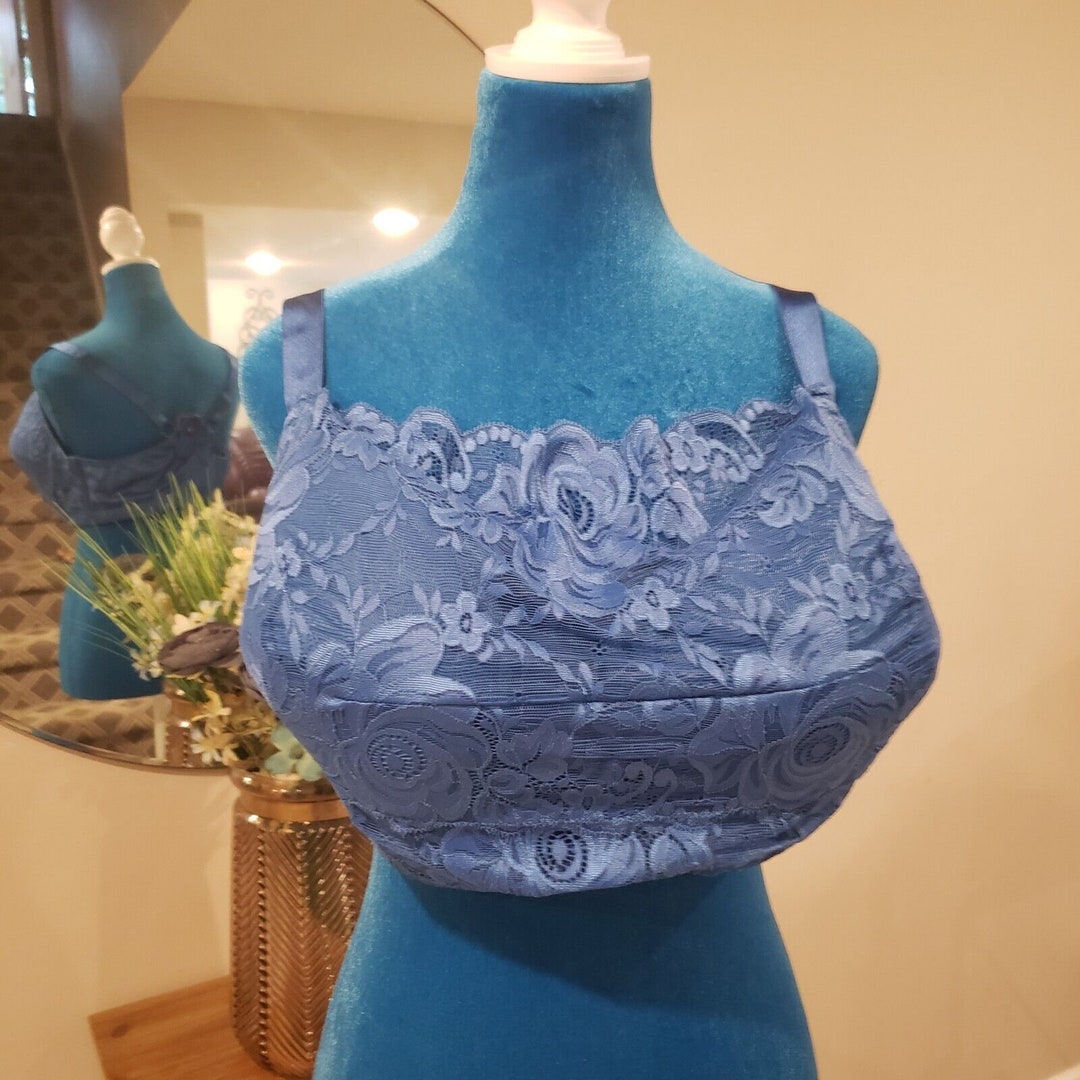 Comfort Choice Women's Plus Size Lace 4-clasp Wireless Cami Bra 46DDD ...