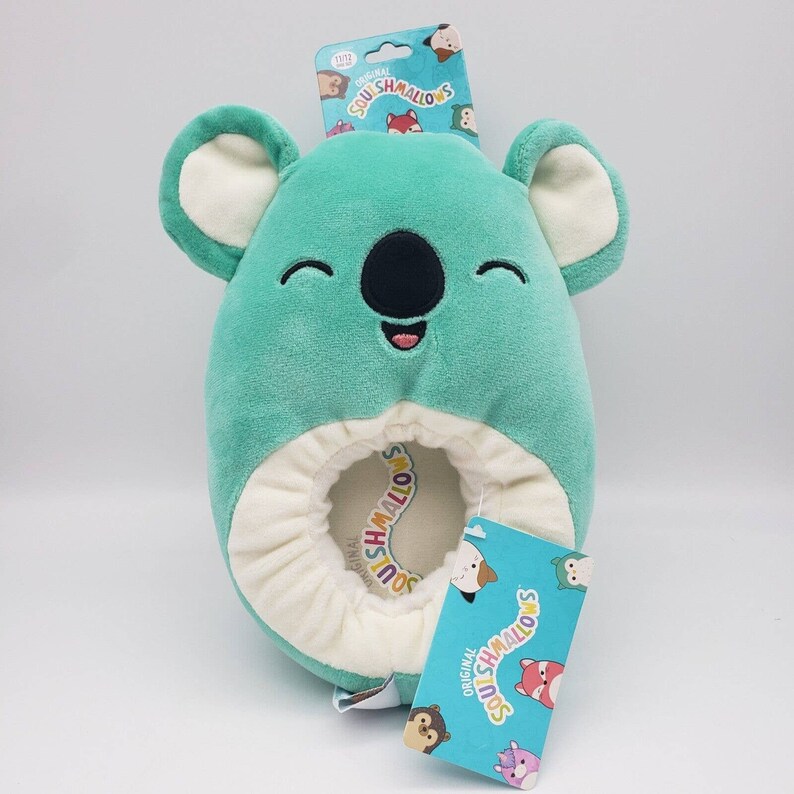 NEW With Tags Squishmallow Kids Slippers Kevin the Green Koala Size 11 ...