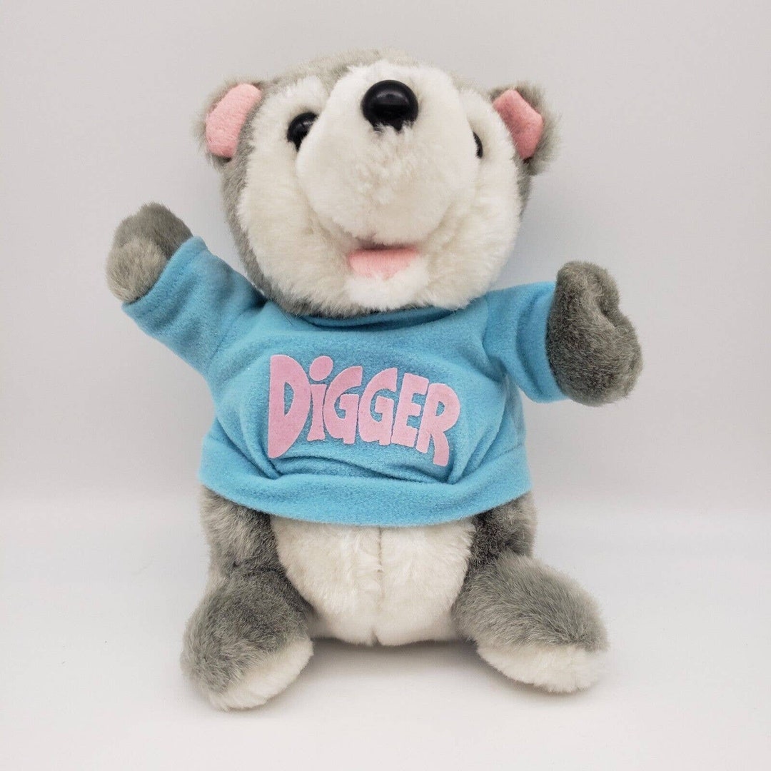 Vintage 1982 Hallmark Shirt Tales Digger Mole Plush 8 Stuffed Animal ...