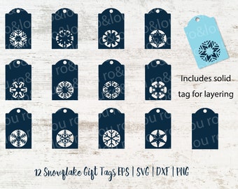 Snowflake Gift Tag | Etsy