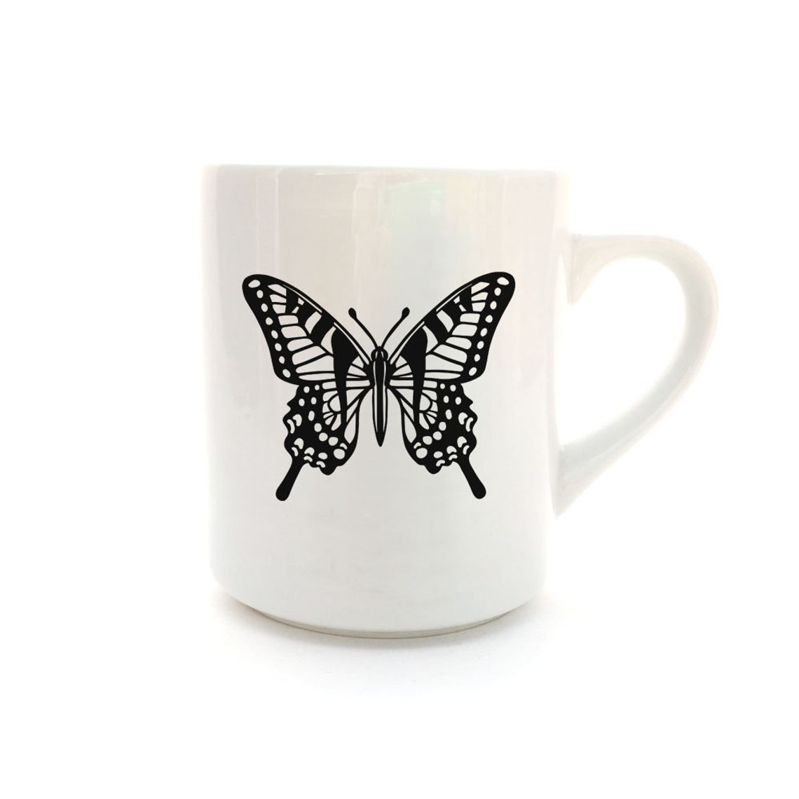 Swallowtail Butterfly Outline SVG Digital Download - Butterfly Design ...