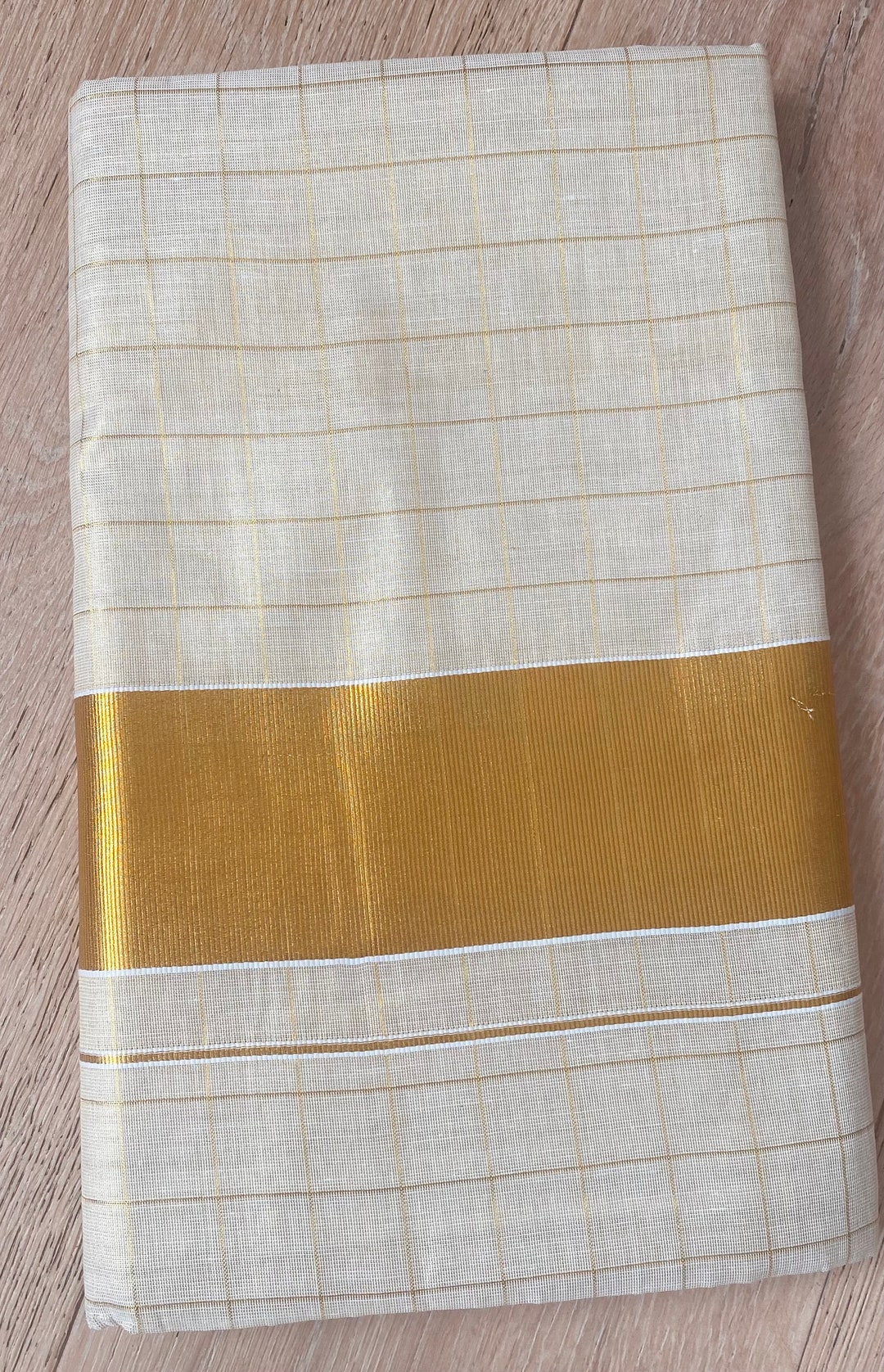 Kerala Tissue Saree With Checks - Etsy