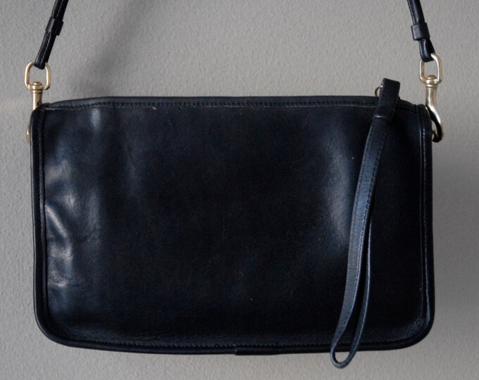 Vintage Black Coach Basic Bag - Etsy