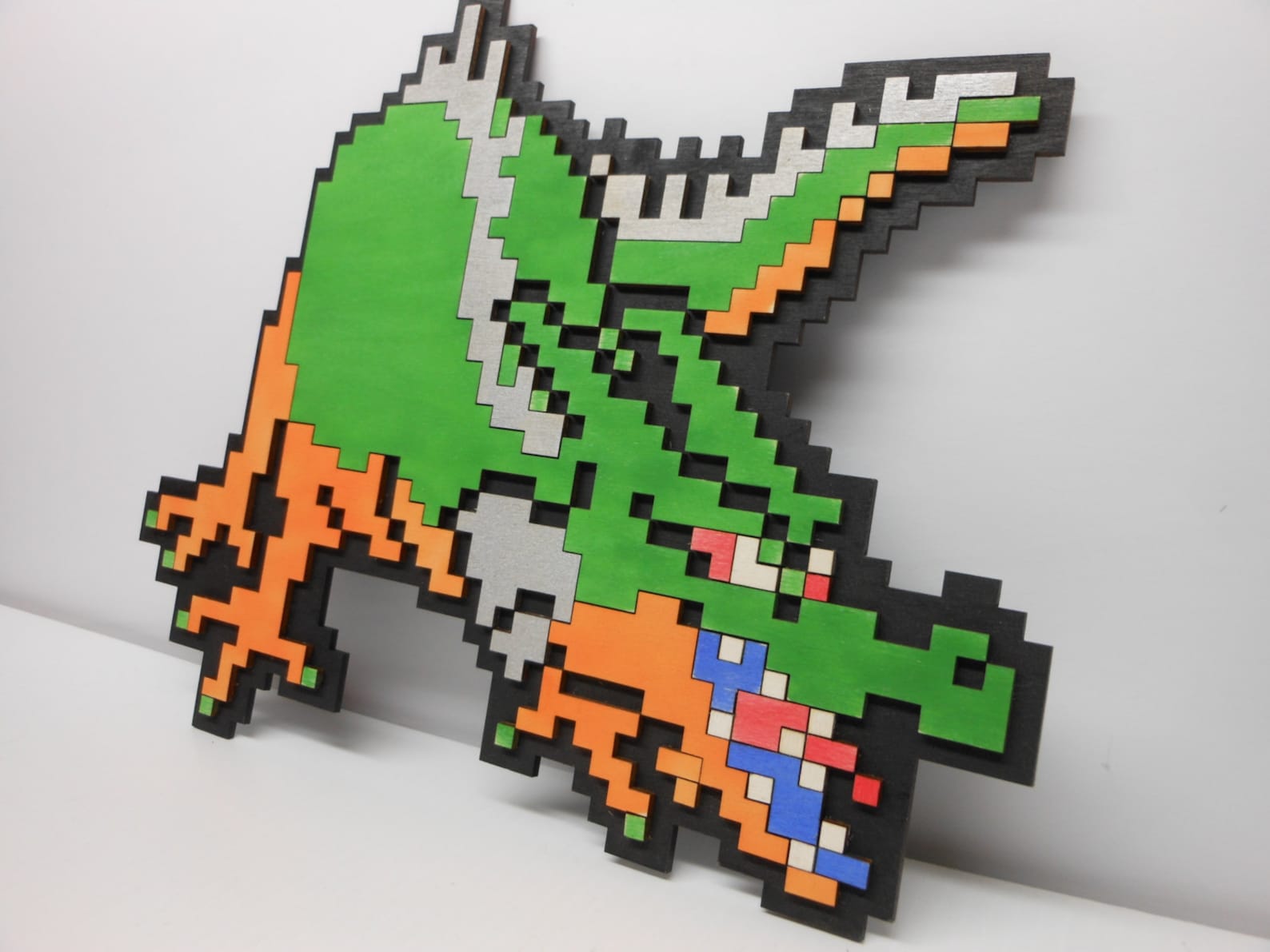 8 Bit Green Dragon from Dragon Warrior Dragon Quest Square | Etsy