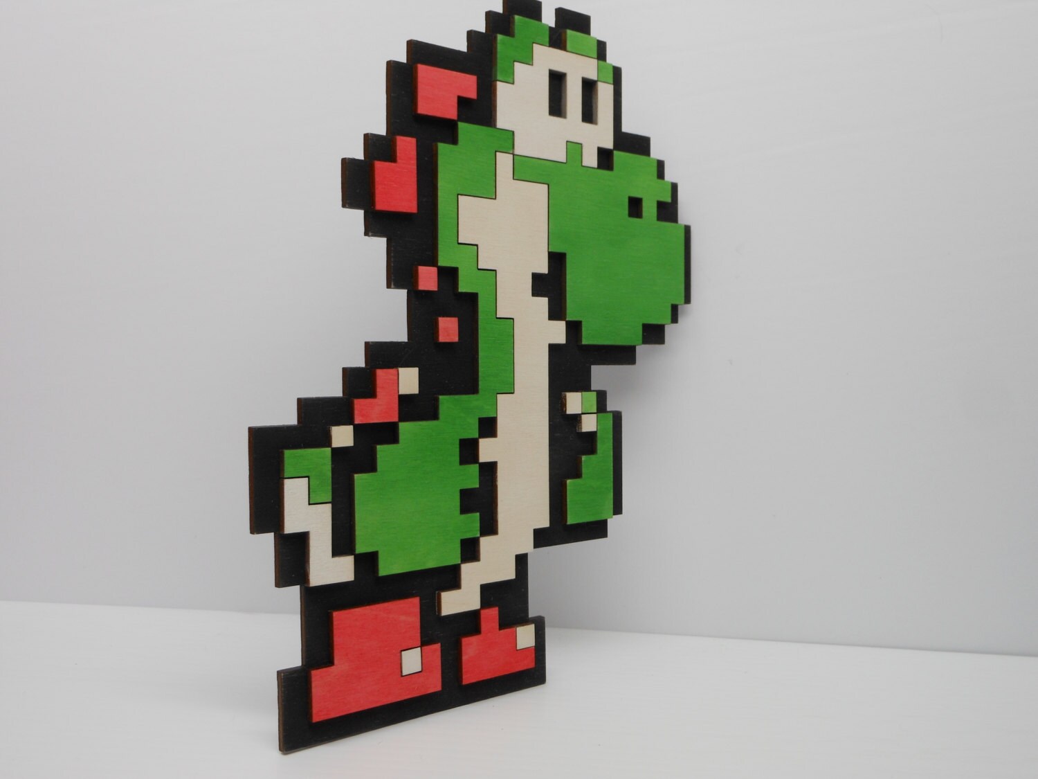 8 Bit Yoshi from Super Mario World and Mario Kart Wall Art | Etsy