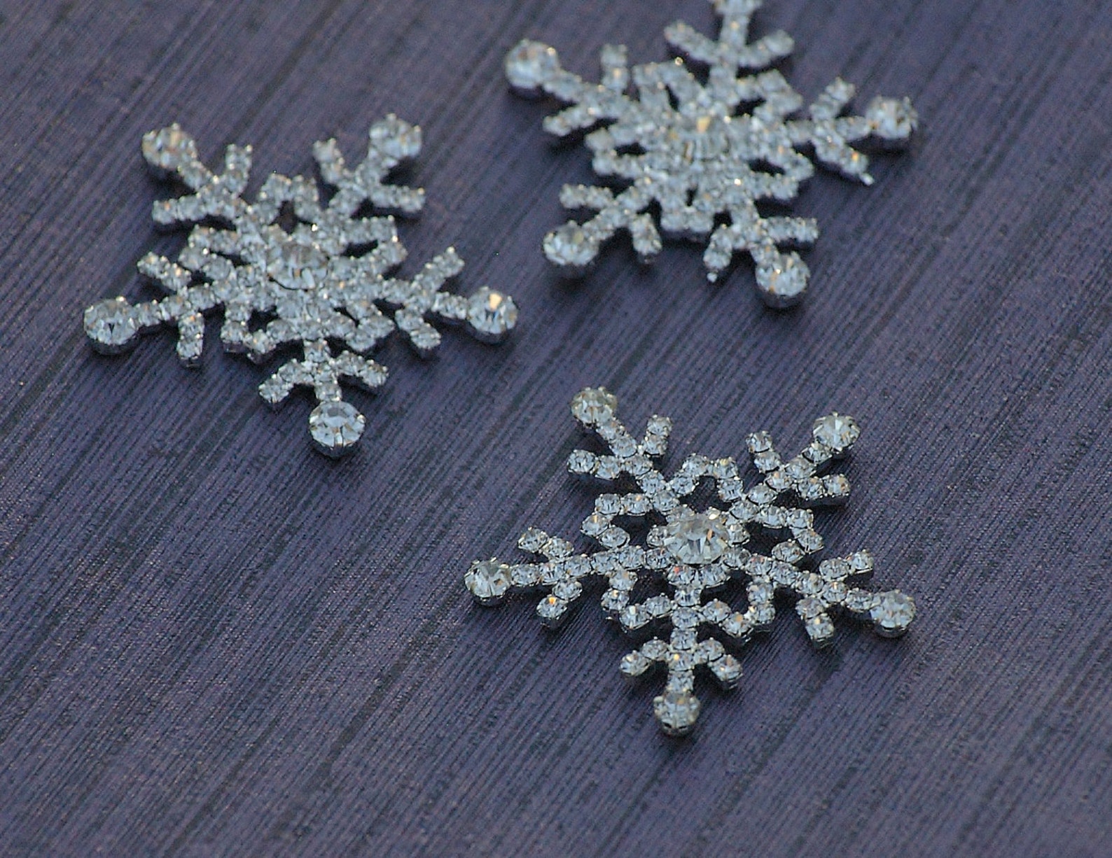 10pcs Rhinestone Snowflake, Wedding, DIY - Etsy