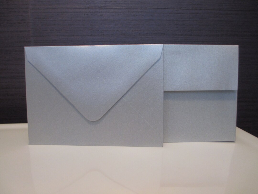 10pcs Silver Shimmer 4 Bar Envelope - Etsy