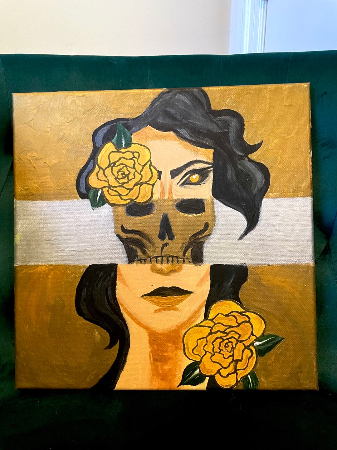 The Aztec Rose Original Acrylic Painting - Etsy