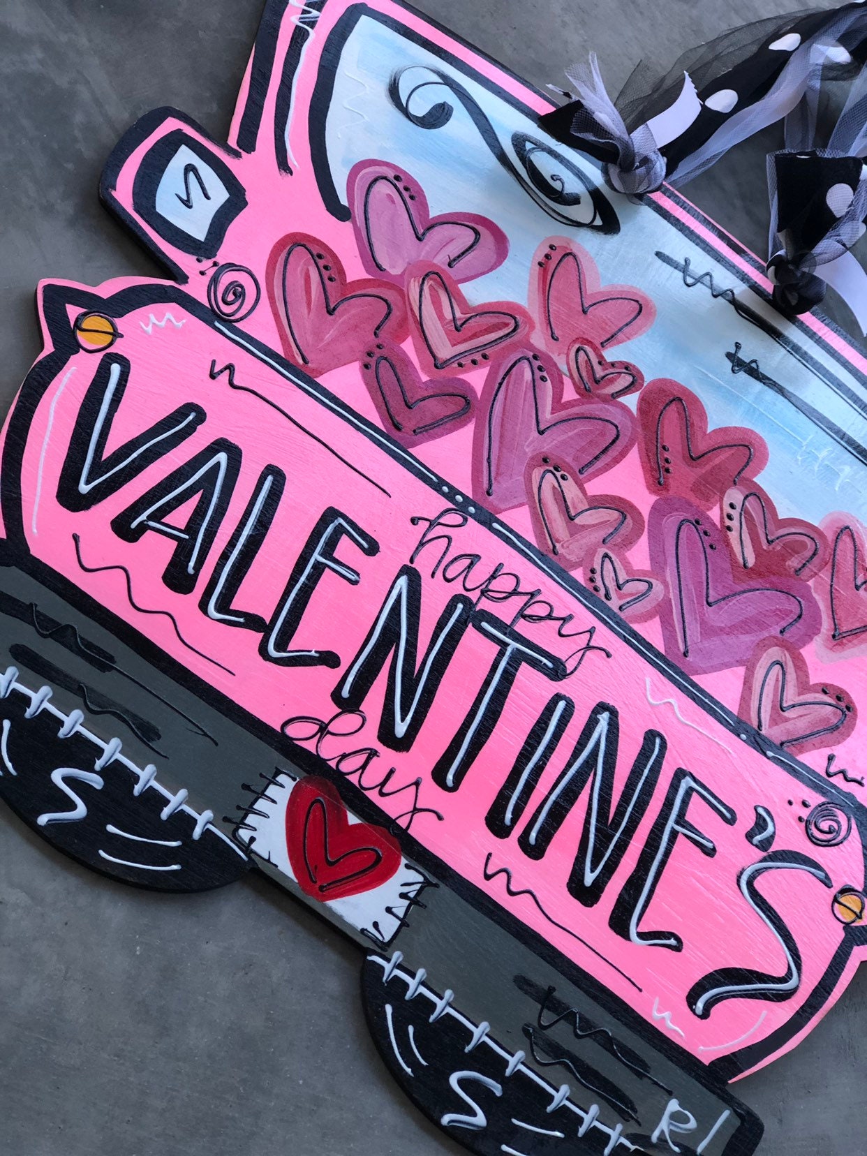 Valentines day door hanger valentines day door décor | Etsy