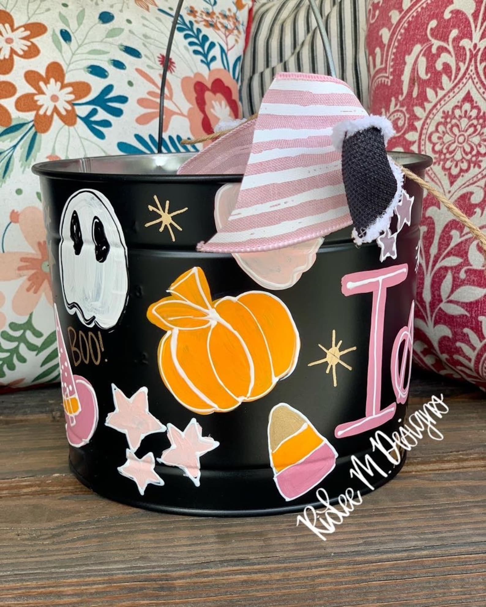Trick or Treat Bucket Halloween Bucket Customized Bucket - Etsy